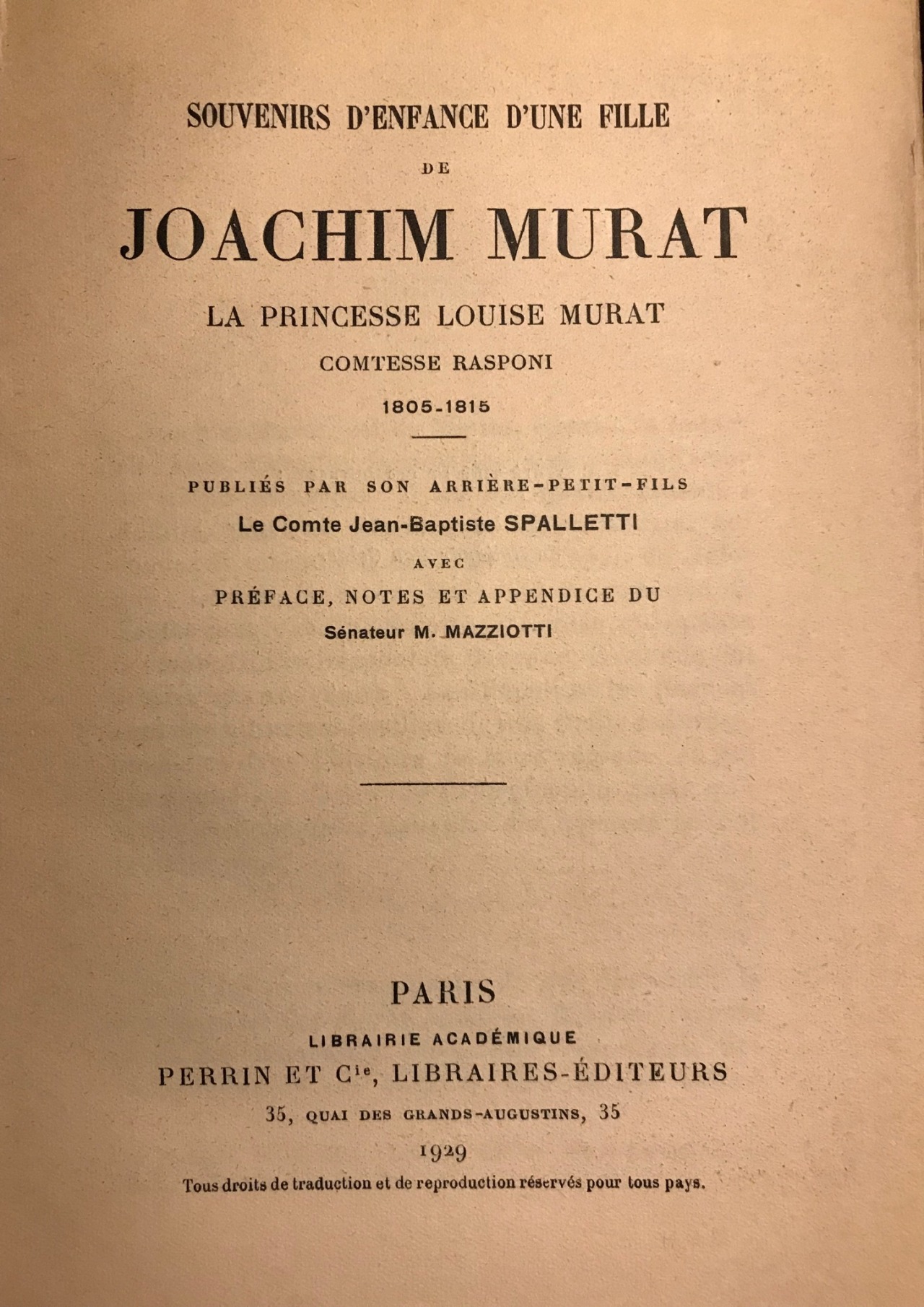 “A very exact physical portrait” – Project Murat